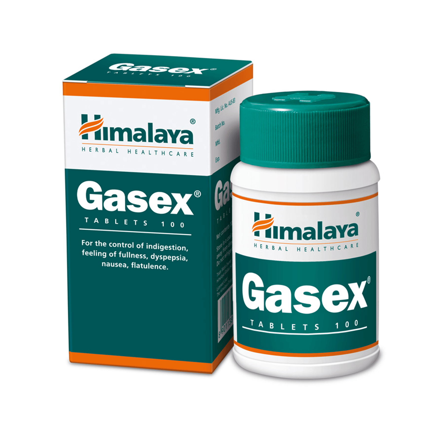 Himalaya Gasex 100 Tablets | Quick relief from stomach wind and ...
