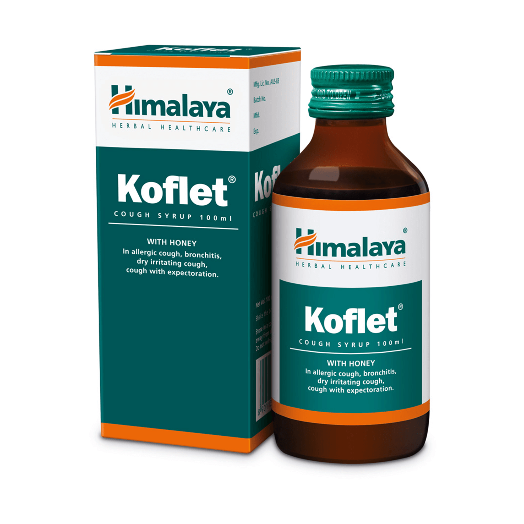 Himalaya Koflet Syrup 100ml | Cough syrup for Total cough relief ...